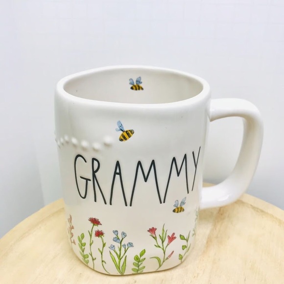 other | Dining | Rae Dunn Grammy Mug With Floral And Bee Designs | Poshmark
